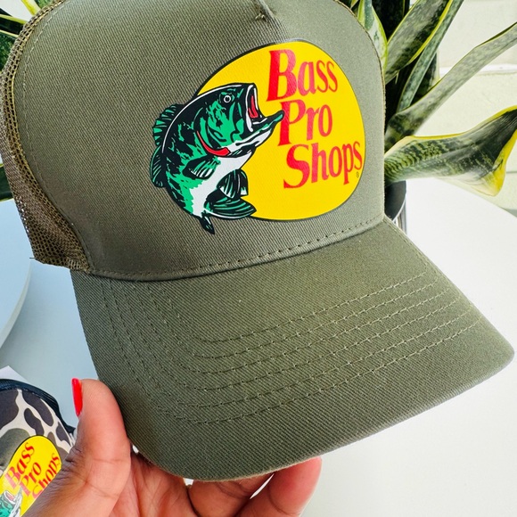Bass Pro Shops | Accessories | Bass Pro Shops Green Bass Fish Cap ...